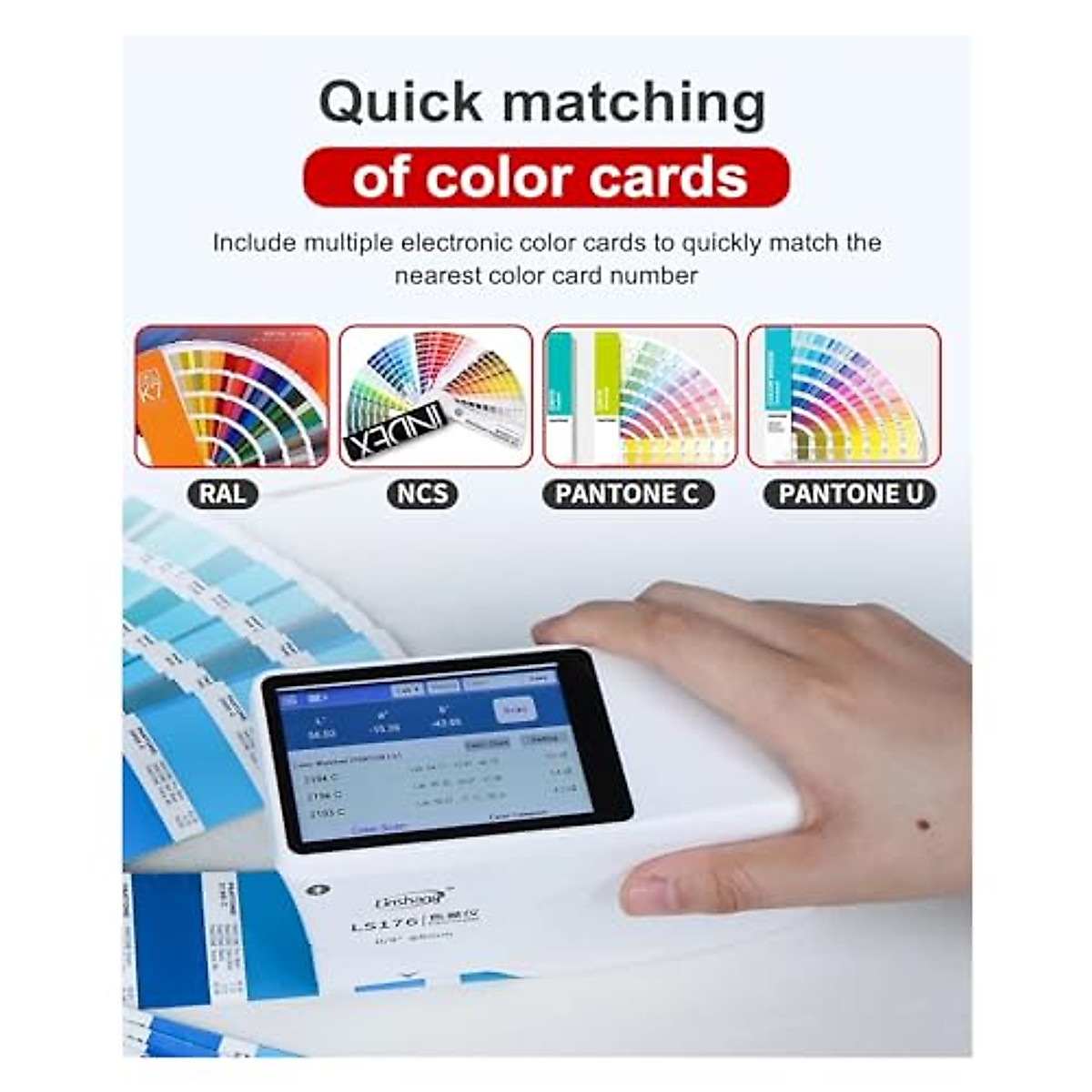 Colorimeter, Colorimeters LS176 D/8° Spectrophotometers High Accuracy Whiteness and Yellowness Spectral Reflectance Curves APP Software