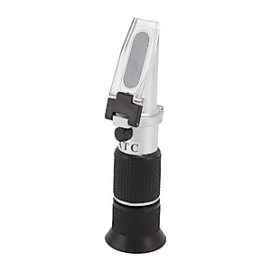 Brix Meter Refractometer, Adjustable Lens 0‑80% Portable Efficient Sugar Content Hydrometer for Industry