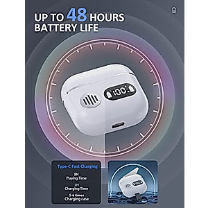 Wireless Earbuds Bluetooth 5.2 Ear Buds True Wireless Headphones,in-Ear Bluetooth Earphones,HiFi Stereo Touch Control, ENC Noise Cancelling Ear Buds with Microphone, audifonos Bluetooth inalambricos