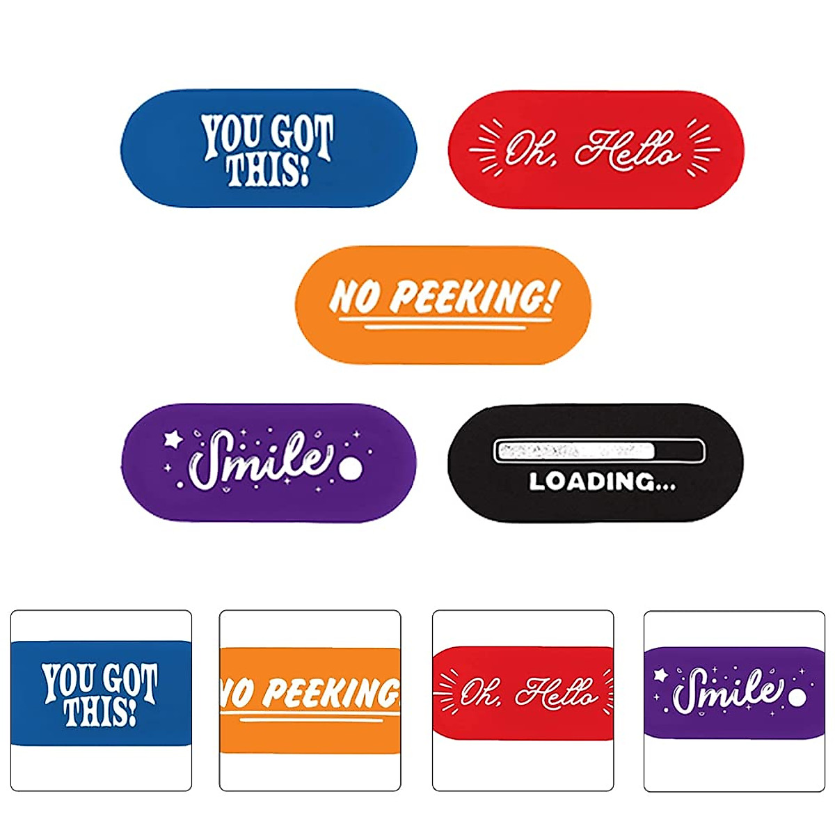 SOLUSTRE 5Pcs Camera Cover Webcam Covers Webcam Privacy Camera for Computer Phone Camera Computers laptops Camera Safety Covers Protective Covers Anti-Peeping Covers Cell Phone slideshow