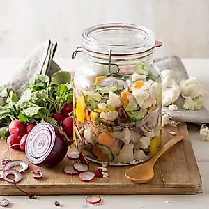 Luigi Bormioli Lock-Eat Handy Jar 67.75 Ounce (2 Liters)