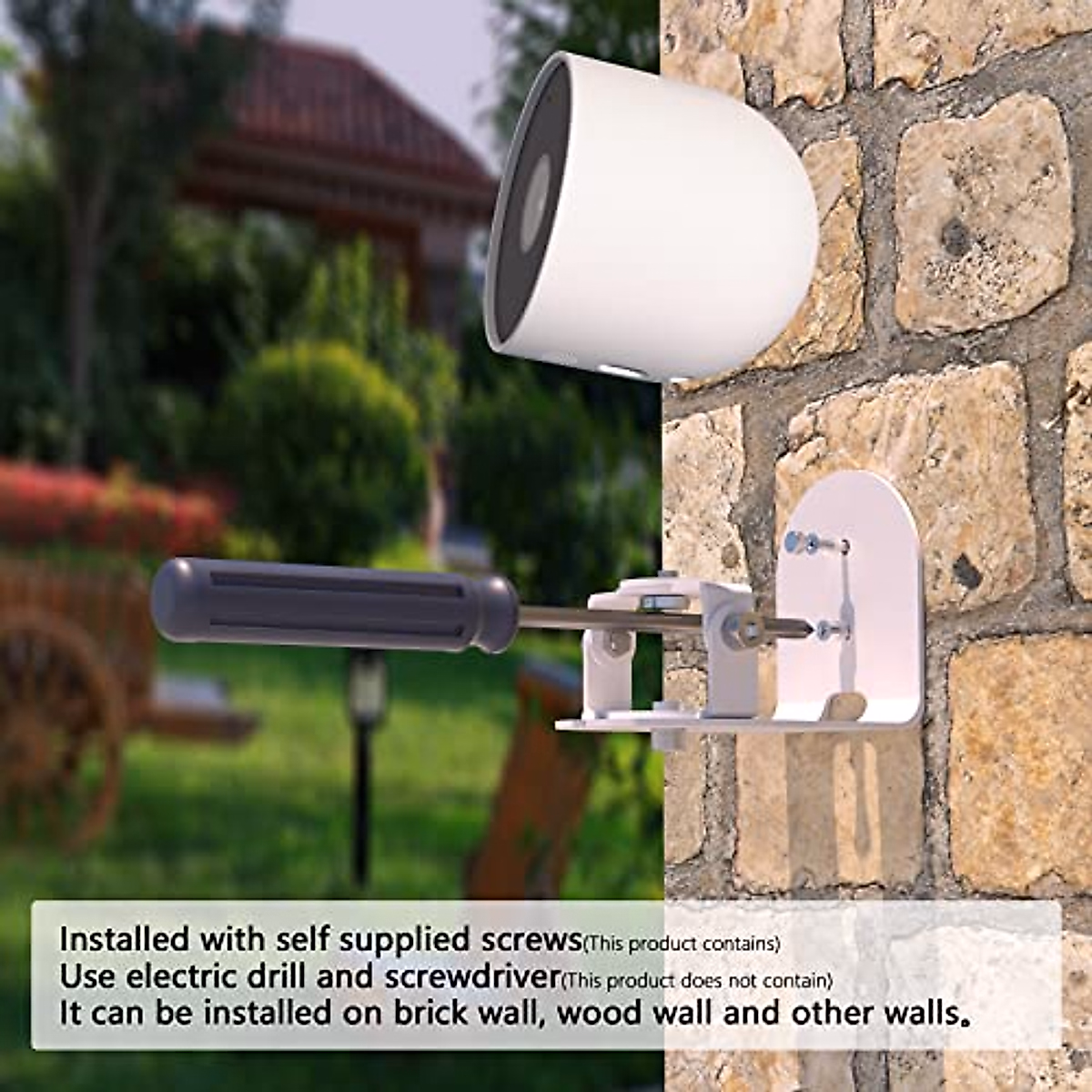 Zwolf Metal Wall Mount Compatible with Google Nest Cam Outdoor Battery 2nd Generation, Anti-Drop, Provide Better Viewing Angles (Pack of 1)