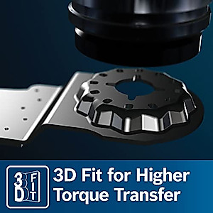 BOSCH StarlockPlus Oscillating Multi-Tool Kit with Snap-In Blade Attachment GOP40-30B