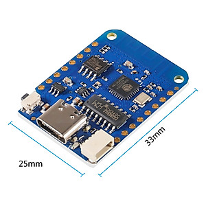 QCCAN 2pcs for WEMOS D1 Mini V4.0.0 Type-C USB WiFi Internet of Things Board Based ESP8266 4MB Compatible for Arduino MicroPython Nodemcu