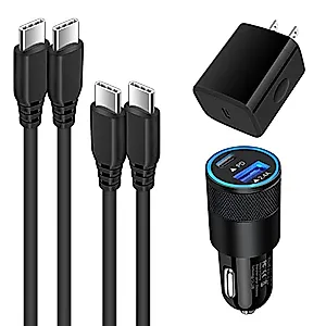 Type C Galaxy A03S Phone Charger Cigarette Lighter Adapter for Samsung Galaxy A03S,A02S,S21 FE,S20 FE,A13 5G,A53 5G,A20 A51 A32 A50 Pixel 6,5A,30W Samsung Phone Charger Fast Charger+USB C Cable