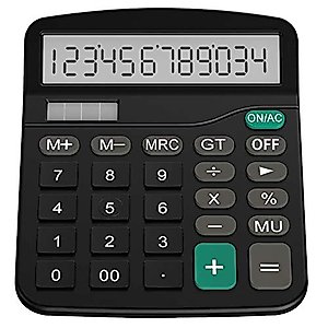 Computer Financial Electronic Office Calculator Office Functions Desktop Office & Stationery Home Office Decor (Black, One Size)