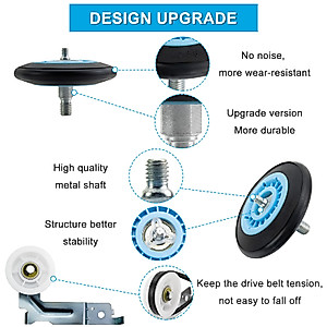 𝙐𝙥𝙜𝙧𝙖𝙙𝙚𝙙 Dryer Roller Replacement Kit for SAMSUNG - DC97-16782a Drum Roller Parts for dv45h7000ew/a2 dv42h5200ew/a3 dv40j3000ew/a2 dv48h7400ew/a2 dv48j7700ew/a2 dv42h5000ew dv52j8700ep Dryers
