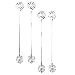 Luxshiny Coffee Stirrers 4pcs Honey Dipper Stainless Steel Honeycomb Stick Honey Spoons Stirrer Stick Syrup Dipper Cocktail Stirrers for Honey Jar Dispense Drizzle Coffee Syrup