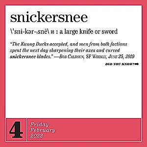 365 New Words-A-Year Page-A-Day Calendar 2022: For Students, Writers, Crossword Fanatics and Lovers of Language