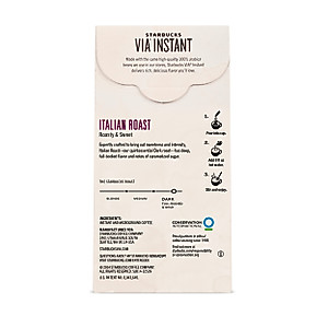 Starbucks VIA Ready Brew Coffee, Italian Roast, 8 Count
