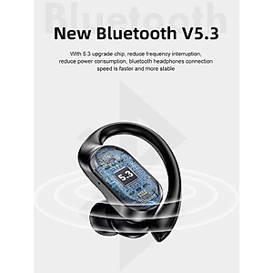 VL4 True Wireless Headset Bluetooth 5.3 Sport Super Bass Headphone CVC 8.0 Noise Reduction Ear Hook Earphone Earbuds Headset