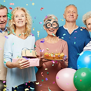 9 Pairs 60th Birthday Glasses Number 60 Crystal Frame Funny Costume Sunglasses Novelty Eyewear Celebration Decoration (Black)