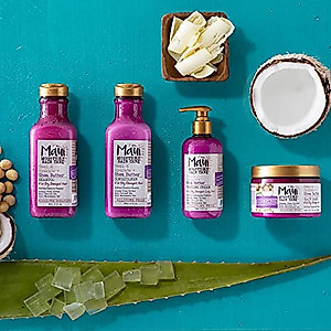 Maui Moisture Heal & Hydrate + Shea Butter Shampoo + Conditioner to Repair & Deeply Moisturize Tight Curly Hair with Coconut & Macademia Oils, Vegan, Silicone, Paraben & Sulfate-Free, 13 Fl Oz