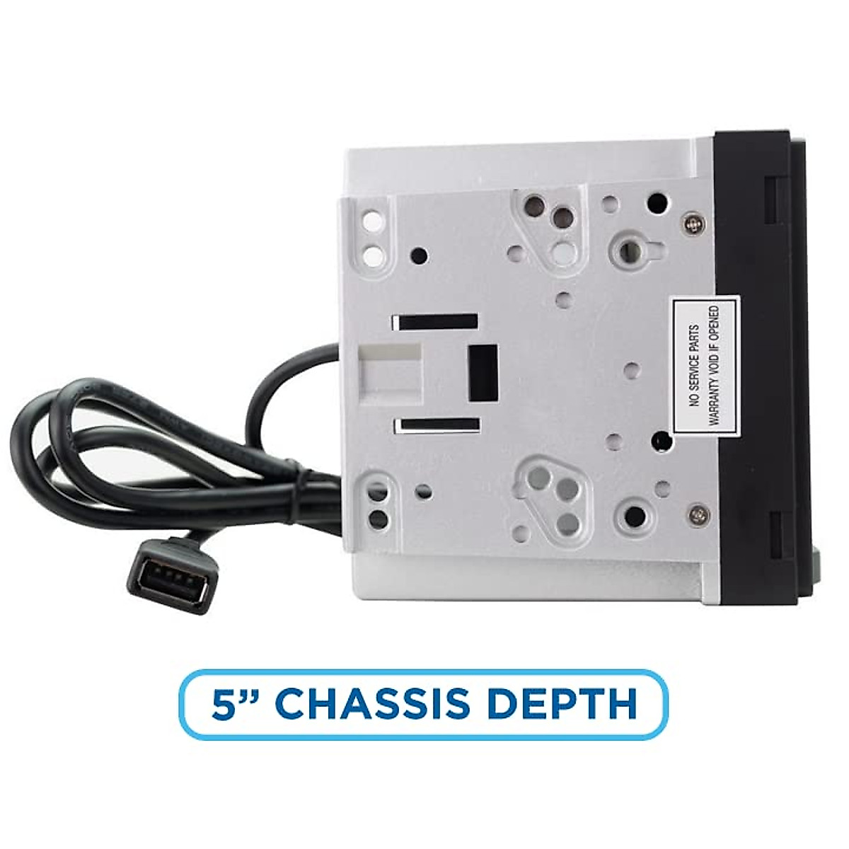 Jensen J1CA7W 7-inch Certified Apple CarPlay Android Auto Wired or Wireless | Double DIN Touchscreen Car Stereo Radio | Bluetooth | Backup Camera Input | USB Playback & Charge | Sirius XM Ready