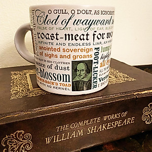 Shakespearean Insults Coffee Mug - Shakespeare's Wittiest and Meanest Insults - Comes in a Fun Gift Box