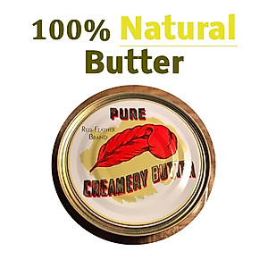 Red Feather Creamery Canned Butter A real butter from new Zealand-100% pure no artificial colors or flavors-Great for Hurricane Preparedness Emergency Survival Earthquake Kit-(24 Cans/Full Case)