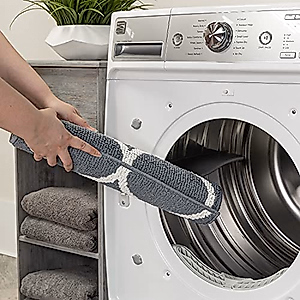 Maples Rugs Rebecca Contemporary Kitchen Rugs Non Skid Accent Area Carpet [Made in USA], 2'6 x 3'10, Grey/White