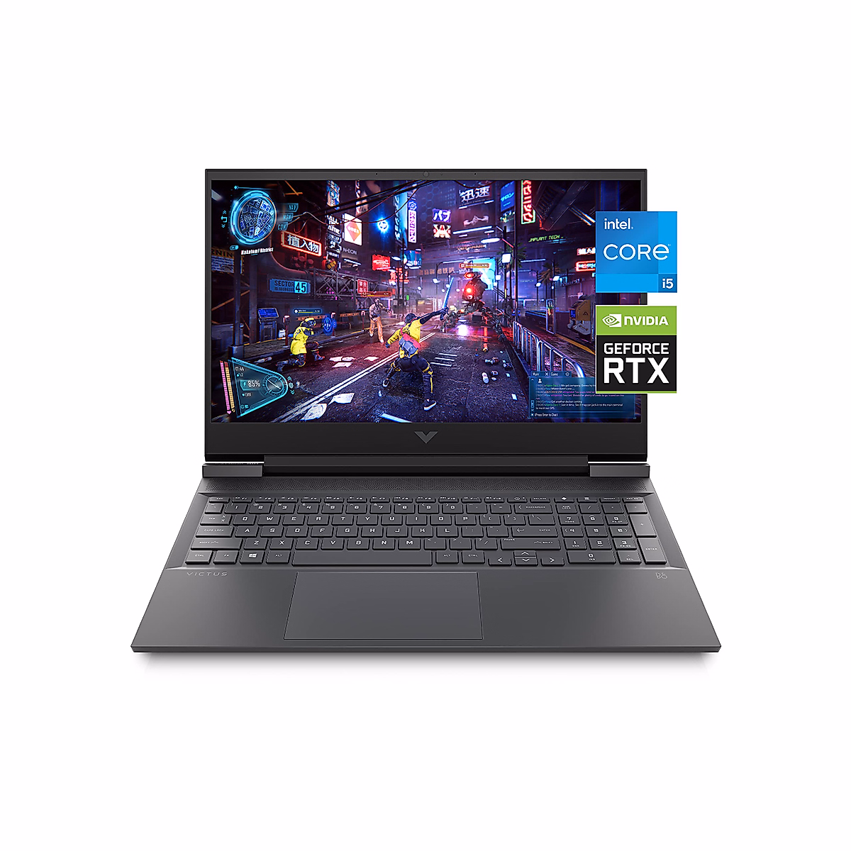 HP Victus 16 Gaming Laptop, NVIDIA GeForce RTX 3050, 11th Gen Intel Core i5-11260H, 8 GB RAM, 512 GB SSD, 16.1” Full HD IPS Display, Windows 10 Home, Backlit Keyboard, Fast Charge (16-d0020nr, 2021)