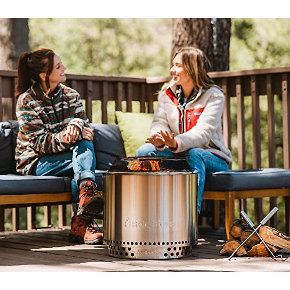 Solo Stove Bonfire Shield Stainless Steel Fire Pit Spark Protector Screen Mesh Protective Spark Screen for Backyard and Outdoor Fire Pits Hot Embers