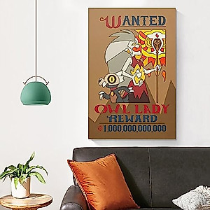 Anime Posters The Owl House Poster Game Cartoon Cool Poster Children's Bedroom Decor Canvas Wall Art Prints for Wall Decor Room Decor Bedroom Decor Gifts 16x24inch(40x60cm) Unframe-style