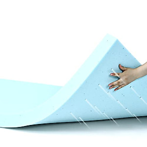 KOMFOTT 3 Inch Full Gel Memory Foam Mattress Topper, Ventilated Ultra Soft Cooling Gel Mattress Pad with CertiPUR-US Certification, Pressure Relief Bed Topper for Back Pain