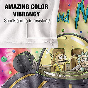 Rick and Morty Blanket, 50"x60" Spacial Breakthrough Silky Touch Super Soft Throw Blanket