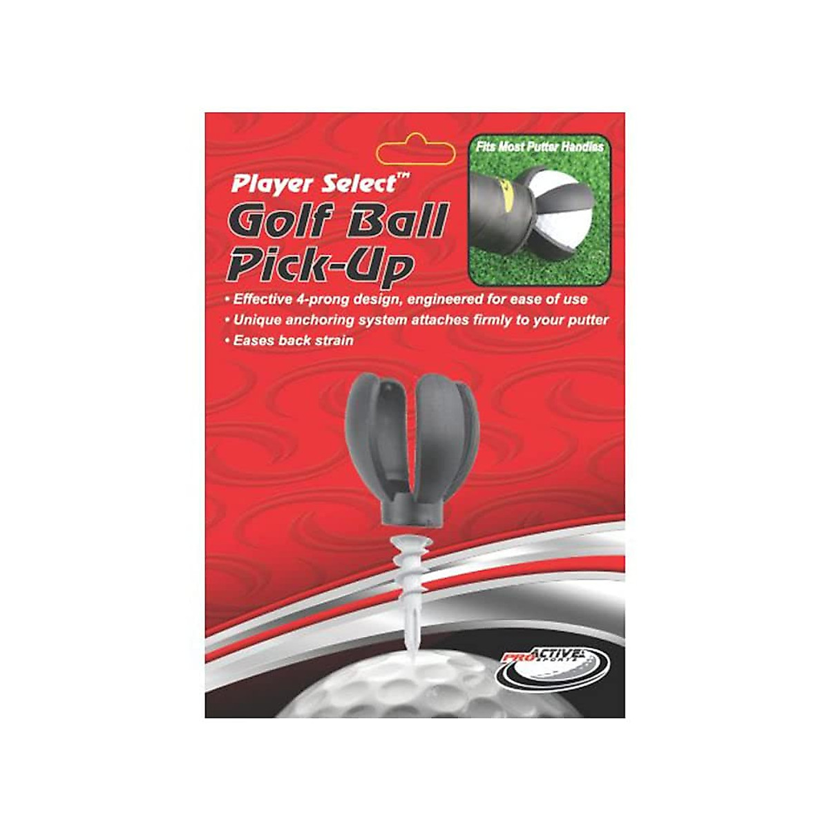 ProActive Sports Player Select Golf Ball Pick-Up for Putter Grip