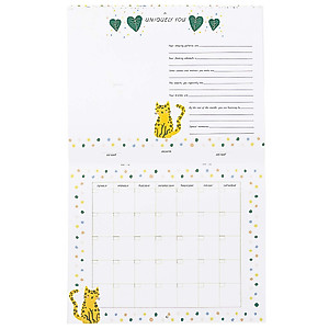 C.R. Gibson BA3-22583 Cute Elephants ''Wild About You'' Gender Neutral First Year Baby Calendar, 11'' W x 18'' H