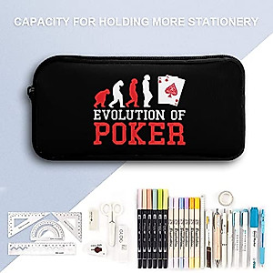 Evolution of Poker Pencil Case Pencil Pouch Coin Pouch Cosmetic Bag Office Stationery Organizer