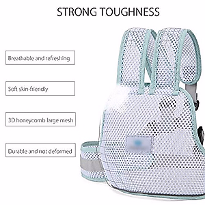 MOCOHANA Childrens Motorcycle Safety Harness Breathable Mesh Adjustable Kids Safety Seat Strap Carrier for Bike Riding Reflective, Green