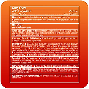 Asepxia Acne Treatment Cream for Face, 2% salicylic acid, Rapid Maximum Strength Acne Treatment, Clears Pimples and Blackheads, Prevents New Acne and Controls Excess Oil, 1 oz