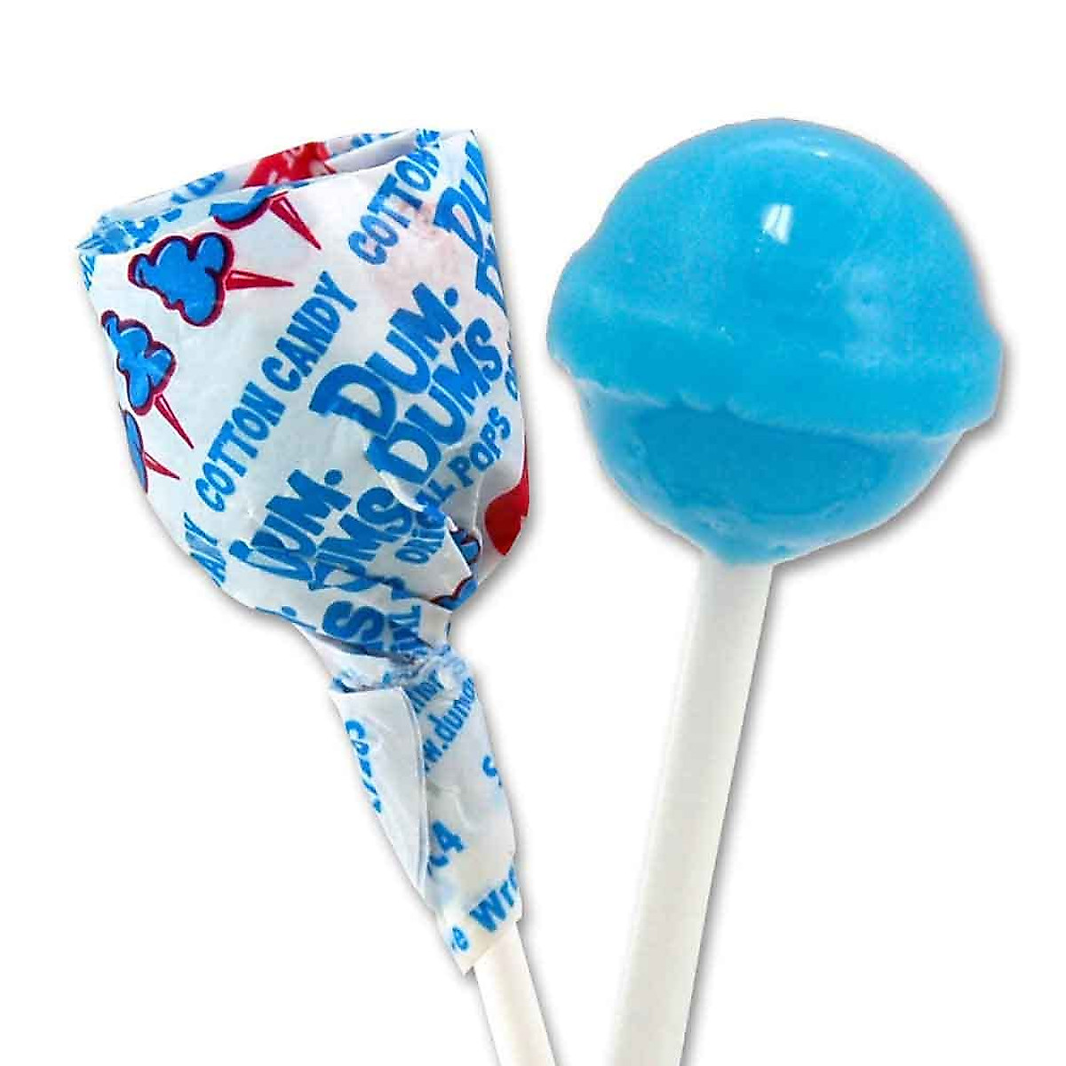 Dum Dums Lollipops Cotton Candy Flavor 1-50 Ct Bag