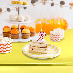 VitalCozy 6 Pcs Fall Foil Plastic Tablecloth Disposable Thanksgiving Table Covers Orange Yellow Brown Rectangle Metallic Tablecloths for Autumn Harvest Home Party Decoration Supplies, 54 x 108 Inch