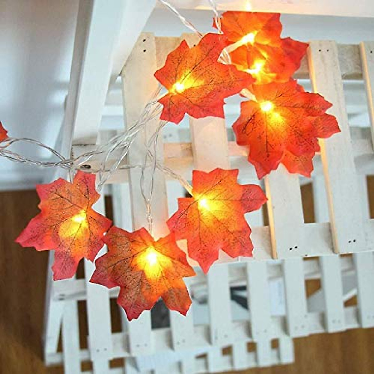 LIUPENGWEI Christmas String Lights, 3M, 20 LED Fairy Lights Theme Maple String Lights Home Decoration Fall Garden Garden Ghost Light