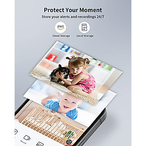 Xbro Security Camera/Baby Monitor, 1080P HD Indoor Camera Includes Night Vision, Motion &Sound Detection, 2-Way Audio, Cloud & SD Card Storage, Compatible with Alexa and Google Assistant