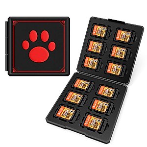 UFOPETIE 12 in 1 Game Card Case for Nintendo Switch Paw Switch Game Case Nintendo Switch Game Storage,Nintendo Switch Game Card Case Gift for Kids