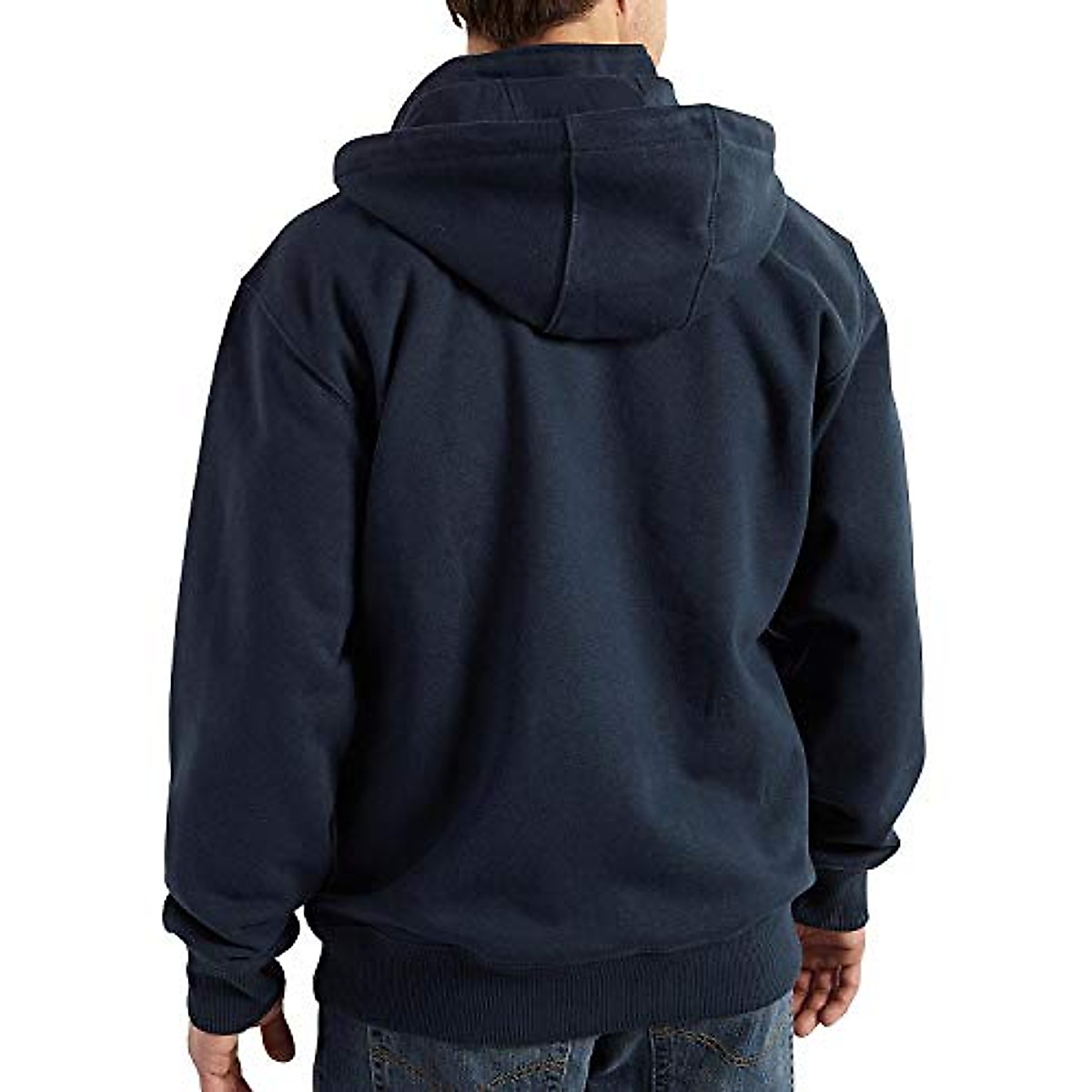 Carhartt Men's Rain Defender Loose Fit Heavyweight Quarter-Zip Sweatshirt, New Navy, Large