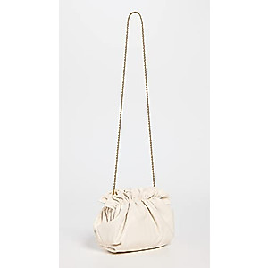 Loeffler Randall Women's Willa Mini Cinch Clutch, Cream, Off White, One Size