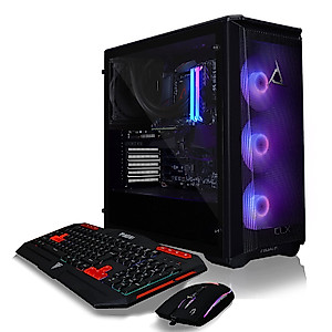 CLX Set TGMSETRTH0B10BM Gaming Desktop - Liquid Cooled AMD Ryzen 9 5900X 3.7GHz 12-Core Processor, 32GB DDR4 Memory, GeForce RTX 3080 10GB GDDR6X Graphics, 480GB SSD, 3TB HDD, WiFi, Windows 11 Home