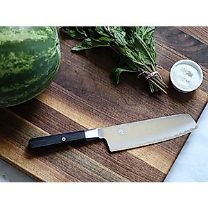 Miyabi Koh Nakiri Knife,Black/Stainless Steel,6.5"