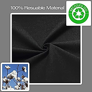 corupuoi Resuable Tote Bag 32 Pack Canvas Bag 6 Oz Eco-Friendly Shopping Bags Suitable for Diy, Promotion, Gifts, Black