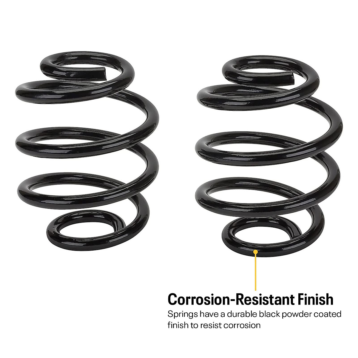 1963-1972 C10 3 Inch Front and 5 Inch Rear Drop Lowering Kit with Shocks - Improve Stance and Ride Quality, Fits 6 Cylinder and V8 Trucks, Black Powder Coated Springs