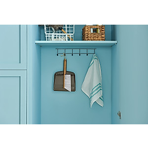 ClosetMaid Household Hang Up Wall Mounted Hook Rack, 5.8 x 18.4 x 3.8 inches, Silver