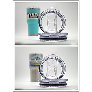 20 oz Tumbler Replacement Lid, Splash Proof & Spill Resistant With Slider Locking Closure, Lid Replacement for Yeti Tumbler, Ozark Trails and More Cooler Cup, Fit Open/Close 3.25 Inch Diameter