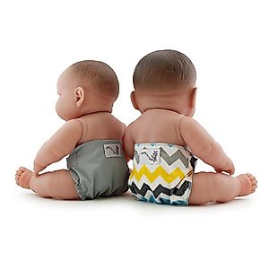 Kanga Care Rumparooz Doll Diaper Set (Charlie & Platinum)