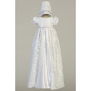 Baby Girl Baptism Dress Christening Dresses for Baby Girl White Baptismal Gown Vestido de Bautizo para Niña 6 Months Girls' Outfit Infant Newborn Babies bautismo Bebes ropones babtism 3