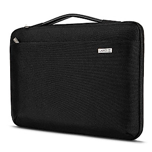 LANDICI Laptop Sleeve Carring Case 13 13.3 13.6 Inch,360°Protective Computer Cover Bag Compatible for MacBook Air 13 M1/M2 2022,MacBook Pro 13 2021,13.5" Surface Laptop 3/4,Chromebook 14,Black
