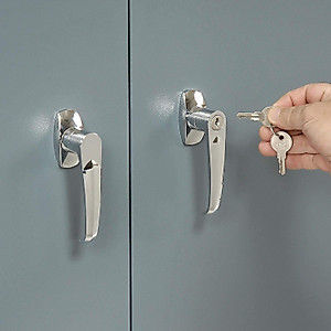 Global Industrial Assembled Storage Cabinet, 48x24x78, Gray