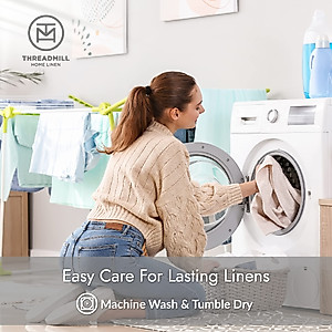 Threadmill 100% Organic Cotton Sheets for King Size Bed | GOTS Certified Hotel Percale Sheets | Deep Pocket King Sheets | 4 Piece King Size Sheets | White Sheets