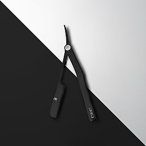 L3 Milly Razor - Fast and East to Assemble - Excellent Grip and Control - Straight Razor Holder- Level Three Razor Holder Black
